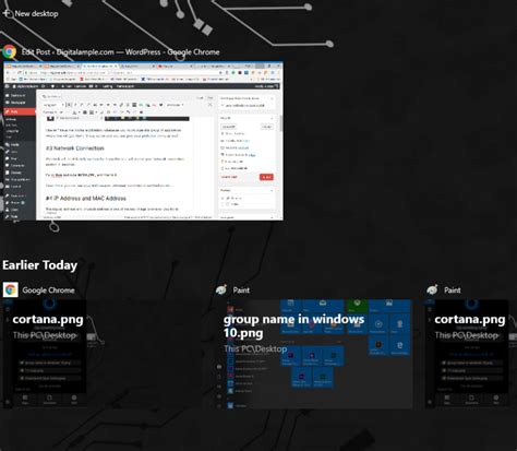 Windows Task View Podlena