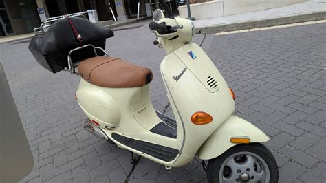 2003 Vespa Piaggio Et2 With Lots Of Extras Parked In Brookline