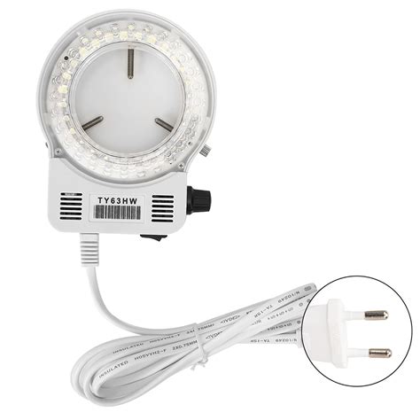 Microscope Camera Adjustable Dimmable Led Ring Light Source Lamp For