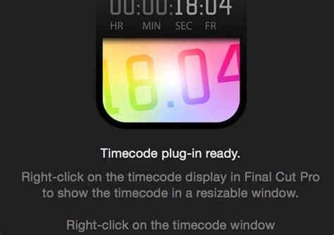 A Floating Timecode Window Comes To FCPX By Scott Simmons ProVideo Coalition