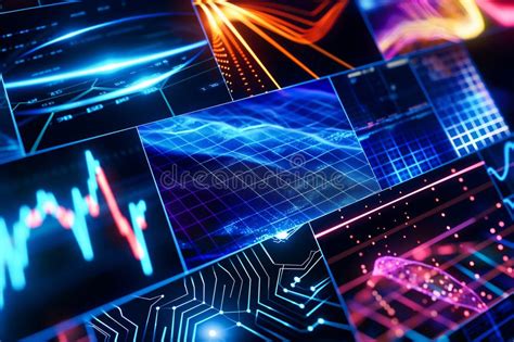 Colourful Futuristic Digital Dashboard Stock Image Image Of Abstract Analytics 369522861