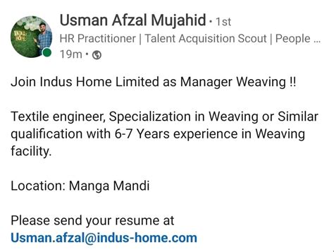 muhammad afzaal deol posted on linkedin