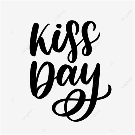 손으로 쓴 세계 키스의 날 인사말 현대의 애인 배경 Png 일러스트 및 벡터 에 대한 무료 다운로드 Pngtree