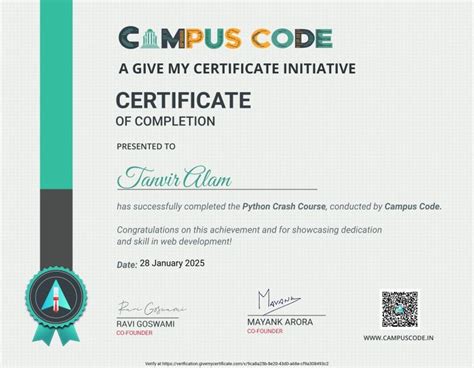 Campuscode Python Crashcourse Community Givemycertificate