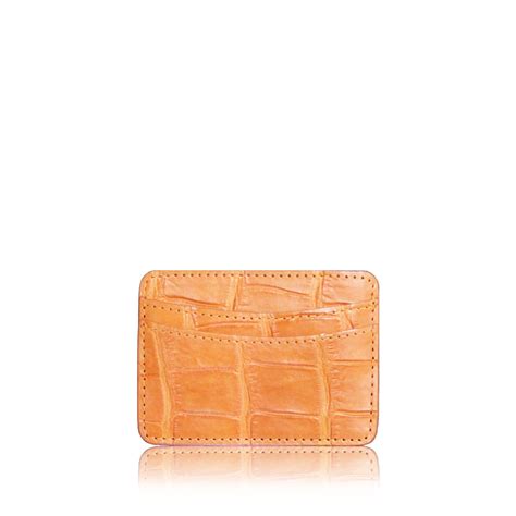Crocodile Leather Creamy Pink Cardholder Coveti