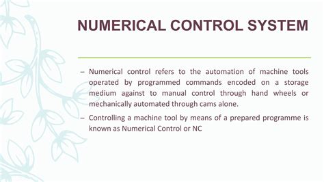 Numerical Controlled System Basic Fundamental Pptx