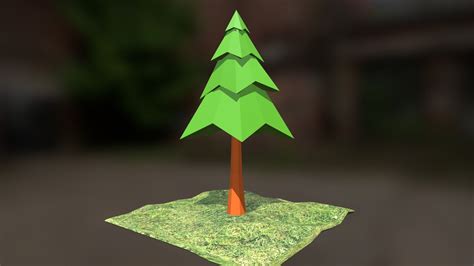 Pine Tree Lowpoly Nhm 001 Download Free 3d Model By Ngohongminhvn Ngohongminh1985 [86359fc