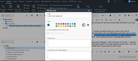 Maxqda Tutorial How To Code Interviewfocus Group Data