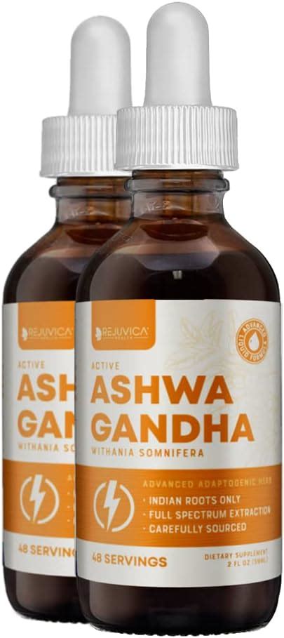 Rejuvica Health Active Ashwagandha Advanced Liquid Supplement In