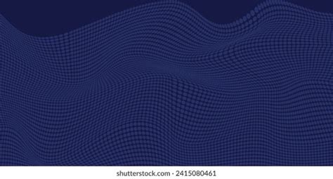 Halftone Wave Pattern Horizontal Background Using Stock Vector Royalty Free 2415080461
