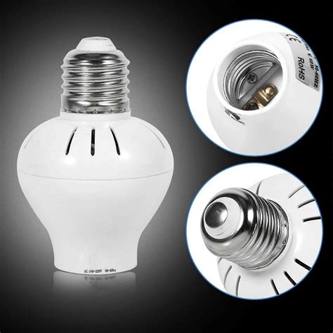 E27 Microwave Radar Pir Motion Sensor Led Light Bulb Switch Socket Lamp
