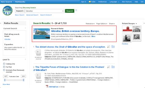 What Is The Research Starters Feature In Ebsco Discovery Service Eds