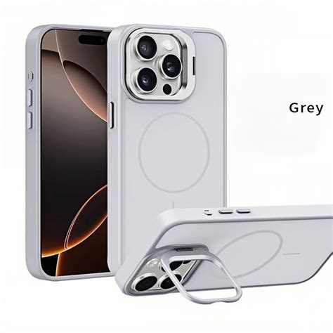 New Casing Skin Friendly Anti Fingerprint Magnetic Hard Case Lens Holder Car Wireless Charging