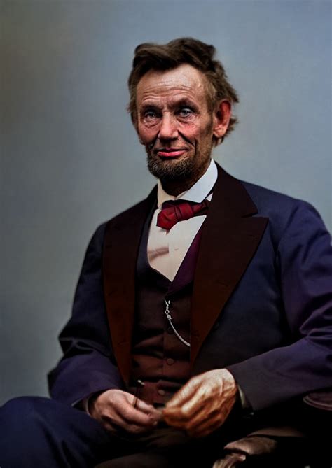 Colorized Abraham Lincoln On Behance