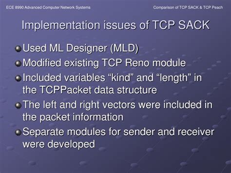 Ppt Comparison Of Tcp Sack And Tcp Peach Powerpoint Presentation