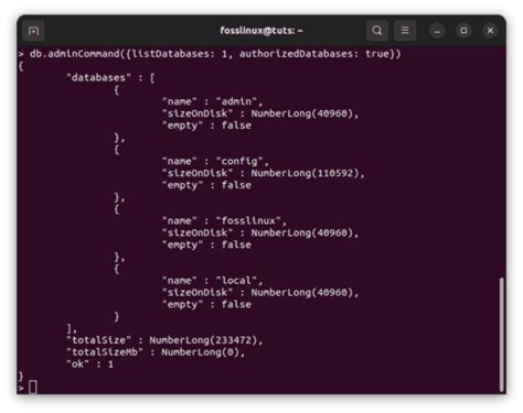 How To List Databases In Mongodb Foss Linux