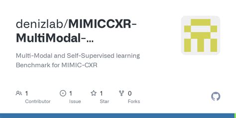 Github Denizlabmimiccxr Multimodal Selfsupervision Multi Modal And
