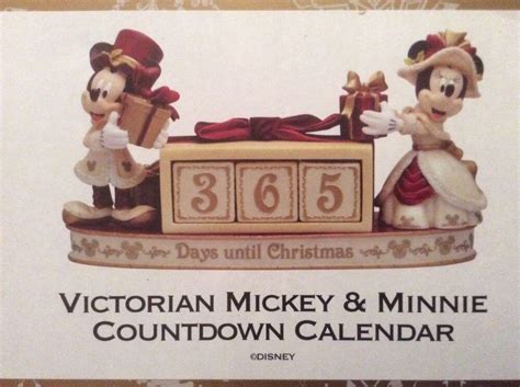 Walt Disney Victorian Mickey And Minnie Mouse Countdown Calendar