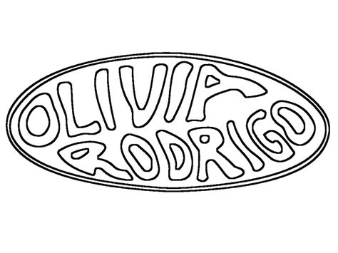 Olivia Rodrigo Sketch Coloring Page Free Printable Coloring Pages For