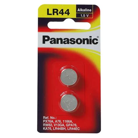🔥ยอดนิยม ถ่านกระดุมเม็ด Panasonic Lr 44pt แพ็ค 2 ก้อน ไฟฉายและอุปกรณ์