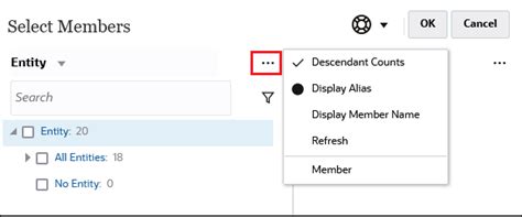 Defining Member Display Options