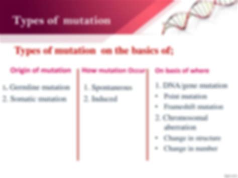 Solution Mutation Types Of Mutation Chemical Mutagens Analogue