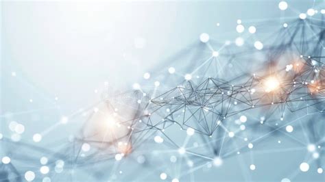visualization of big data with interconnected nodes and data points for