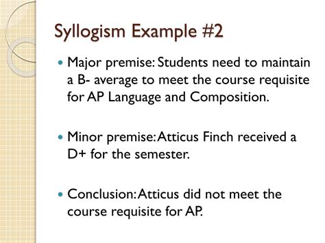 Ppt Syllogisms And Enthymemes Forming Persuasive Arguments