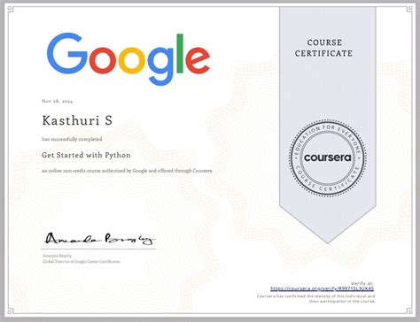 Python Learningjourney Courseracertificate Codingskills Careergrowth Kasthuri S