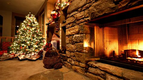 Cozy Christmas Fireplace Hd Wallpaper 1920x1080 Wallpaper Abyss