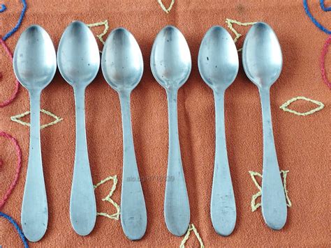 6 бр малки лъжички за хайвер кафе сладолед Съдове Сервизи Прибори София С размери д