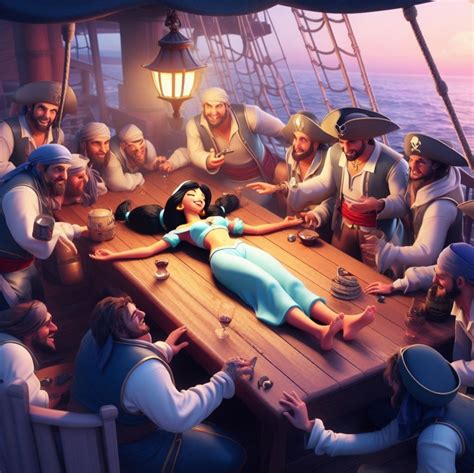 Jasmine Barefoot Caught By Pirates Ai By Amirrax On Deviantart