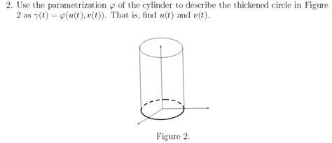 Solved Use The Parametrization Psi Of The Cylinder To