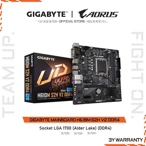 เมนบอร์ด Gigabyte H610m S2h V2 Ddr4 สำหรับ Intel Lga1700 สเปค ข่าวสาร และภาพรวมราคา Biggo