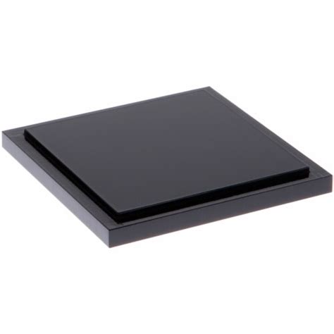 Plymor Black Acrylic Base For Square Clear Acrylic Display Case 4 X 4 4 X 4 1 Pack Qfc