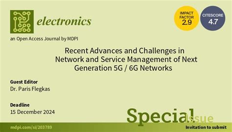 electronics mdpi on linkedin callforpapers specialissue network 5g