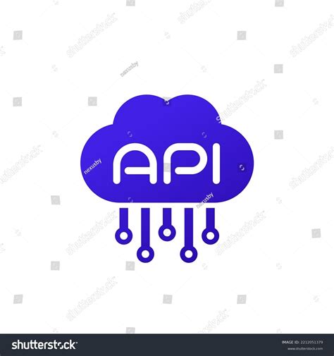 Api Icon Cloud Vector Stock Vector Royalty Free Shutterstock