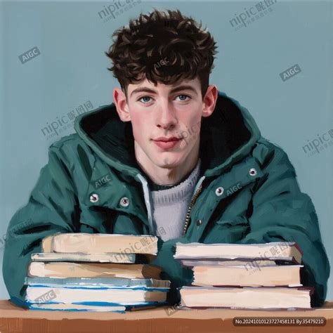 Ai创作图质感合成风 穿帽衫的男生 超写实插画 学霸设计 青春类人物素材 学生人物素材 穿卫衣的男生 儿童效果图 青少年读物封面 俄罗斯封面时尚创意 撞色时尚青年 卫衣男生 插画半身像 连帽衫