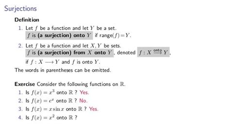 5 5 Injective And Surjective Functions Dynamic Slides