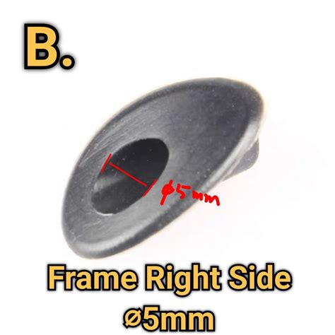 자전거 프레임 부드러운 고무 씰 커버 Di2 브레이크 시프터 케이블 가이드 로 Ti Parts Titanium