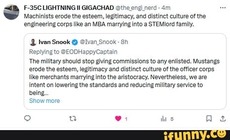 F C LIGHTNING II GIGACHAD The Engi Nerd Machinists Erode The Esteem Legitimacy And