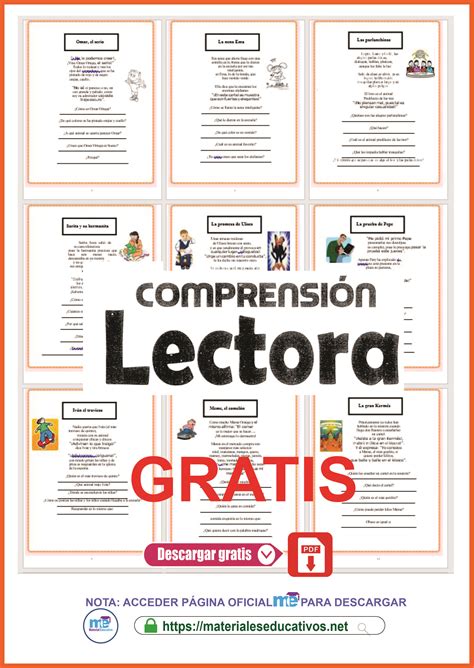 Cuaderno De Comprensión Lectora Primer Grado
