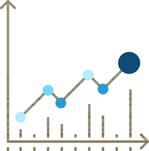 Vector Illustration Of Line Chart With Point 24363845 Vector Art At