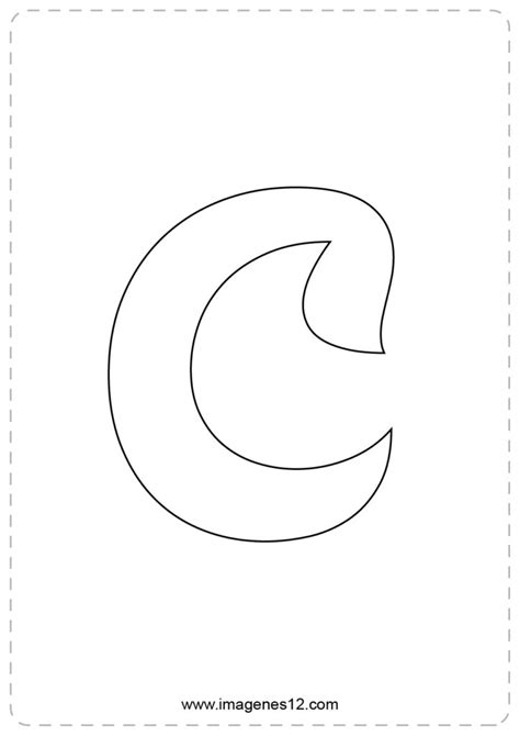 Letra C Para Imprimir