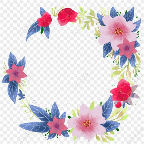 꽃 화 환 장식 요소 Png 일러스트 무료 다운로드 Lovepik