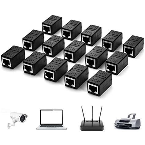 15 Pack Rj45 Coupler Ethernet Inline Connectors Network Extender Adapter Cat7 Cat6 Cat5e Cat5