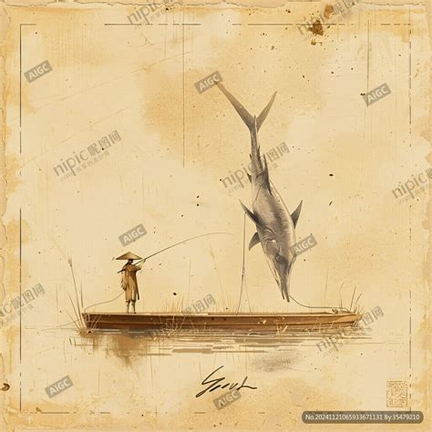 Ai创作图插画钓鱼 手绘垂钓海报 钓鱼背景墙钓鱼设计 捕鱼手绘 渔夫和小孩 渔夫捕鱼图 渔翁插画 钓鱼手绘 渔夫插画 捕鱼插画 钓鱼插画 钓鱼创意海报 垂钓插画 水墨渔夫垂钓水乡 钓鱼风景画