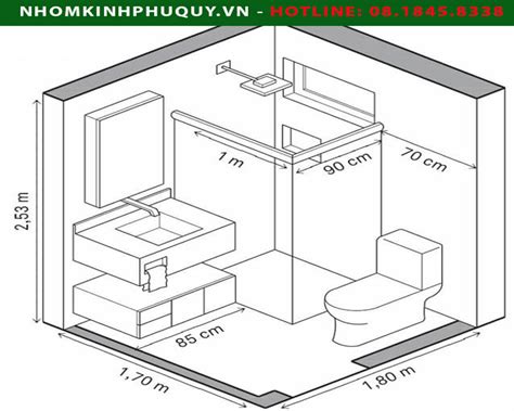 Kích Thước Cabin Phòng Tắm Kính Tiêu Chuẩn