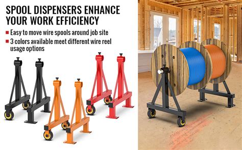 Wire Spool Rack Portable Cable Caddy Steel Wire Dispenser