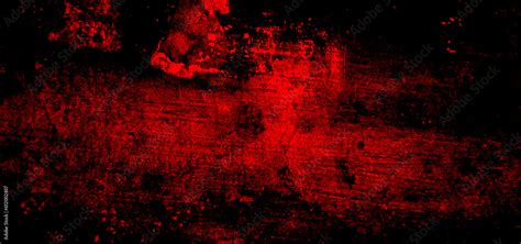 Dark Red Horror Scary Background Grunge Horror Texture Concrete Dark